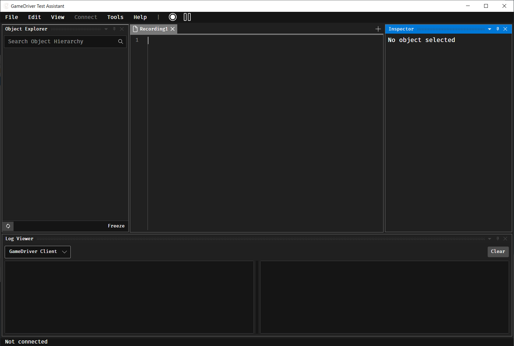 GameDriver Test Assistant
